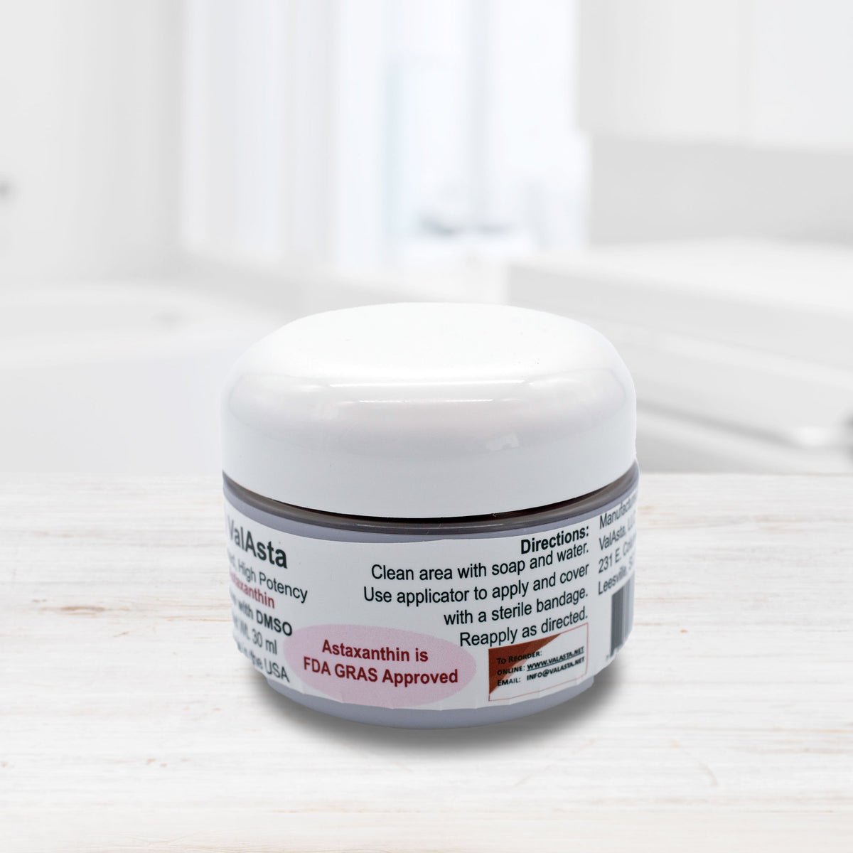 ValAsta Astaxanthin Salve with DMSO 30ml – ValAsta Jewish